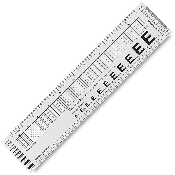 Westcott C-Thru Flexible Typesetter's Ruler - BLICK art materials